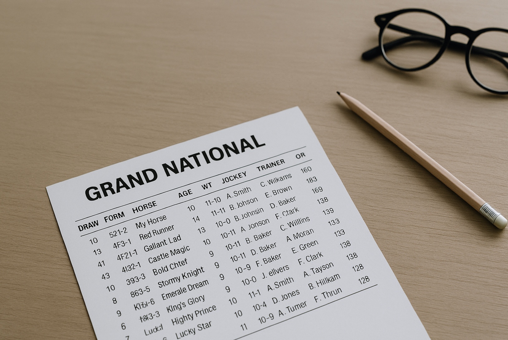 Understanding Grand National Race Cards for Better Betting - Grand ...